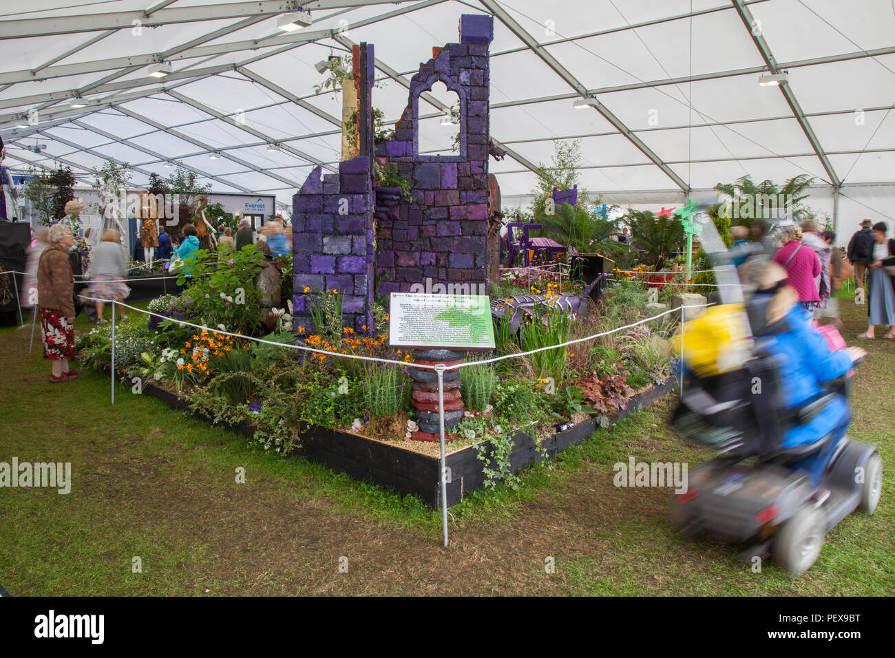Bridge Inn community farm exhibit at Southport Flower Show, UK Stock ...