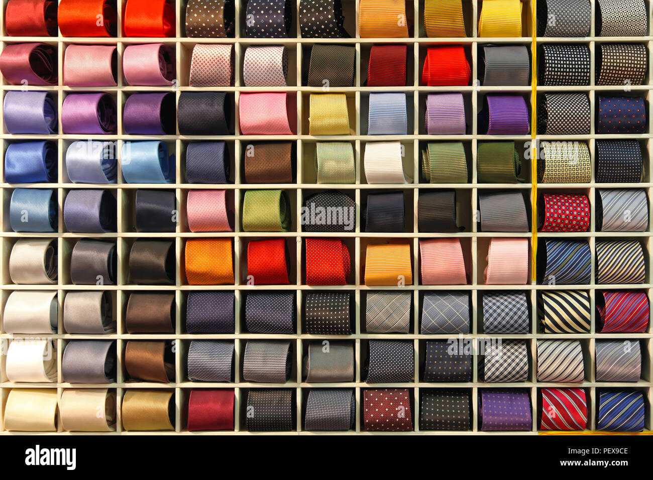 Tie rack display hi-res stock photography and images - Alamy