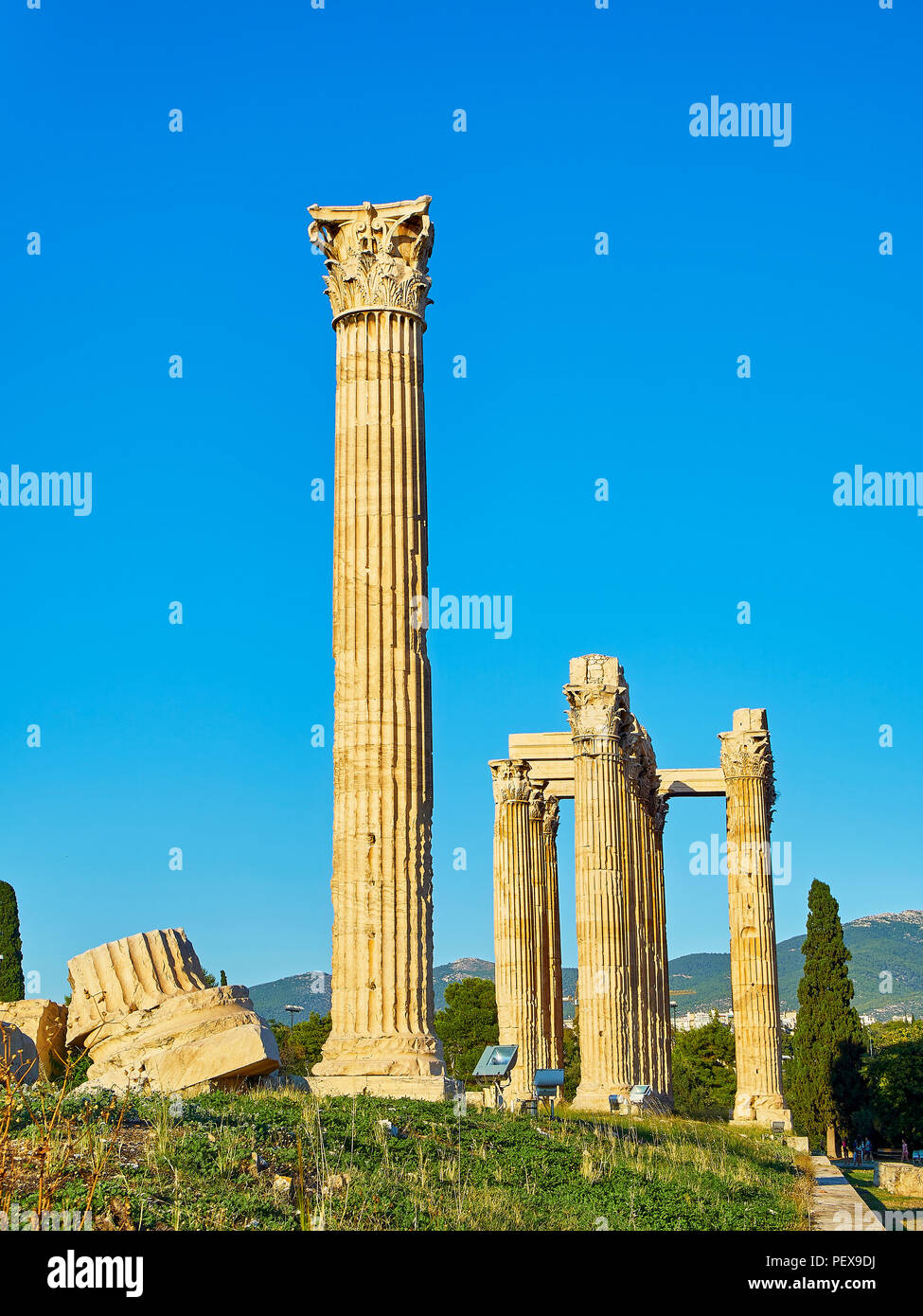Temple of Olympian Zeus. Monumental temple begun in 6th century B.C. on ...