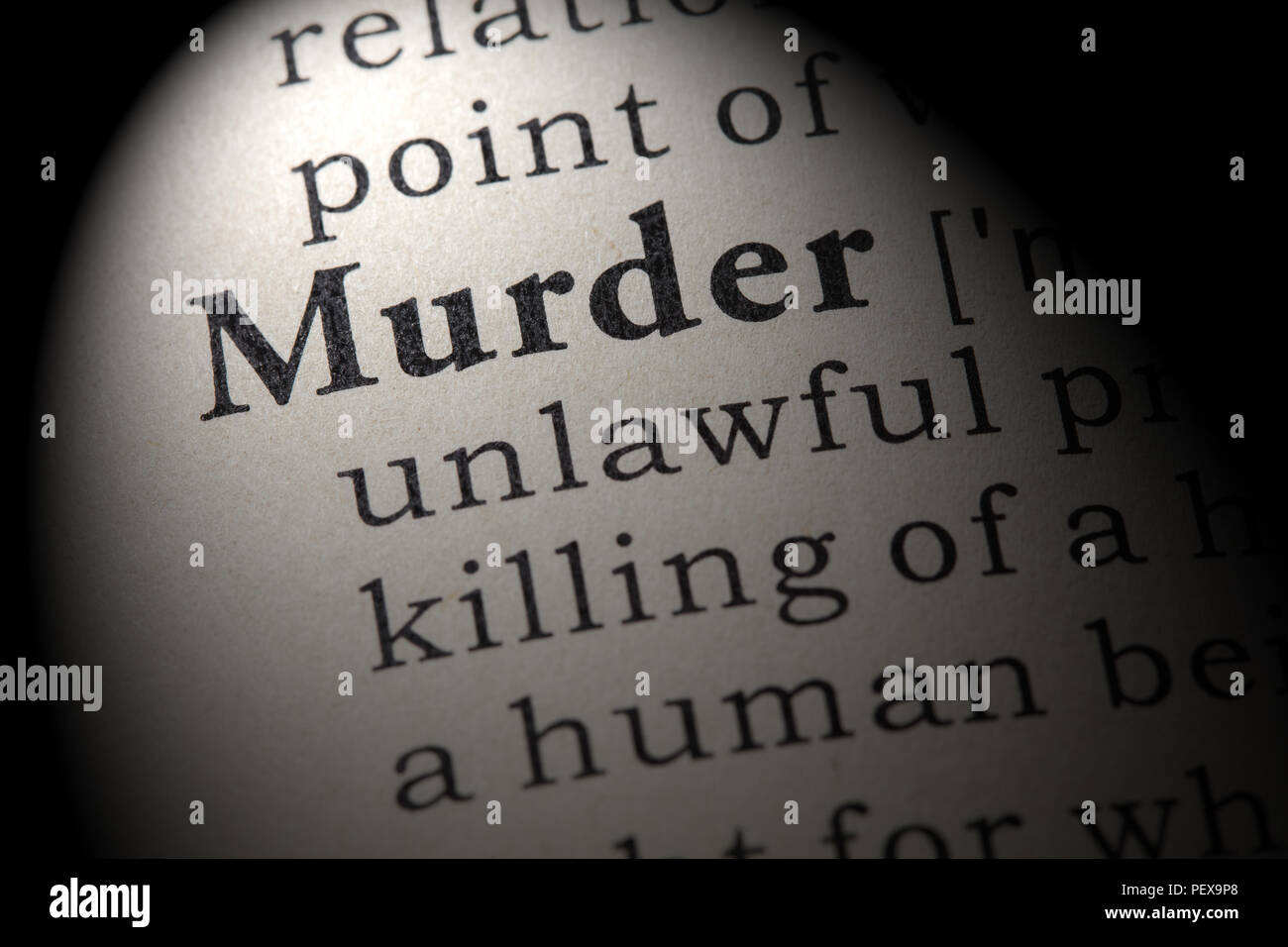 Fake Dictionary, Dictionary definition of the word murder. including ...