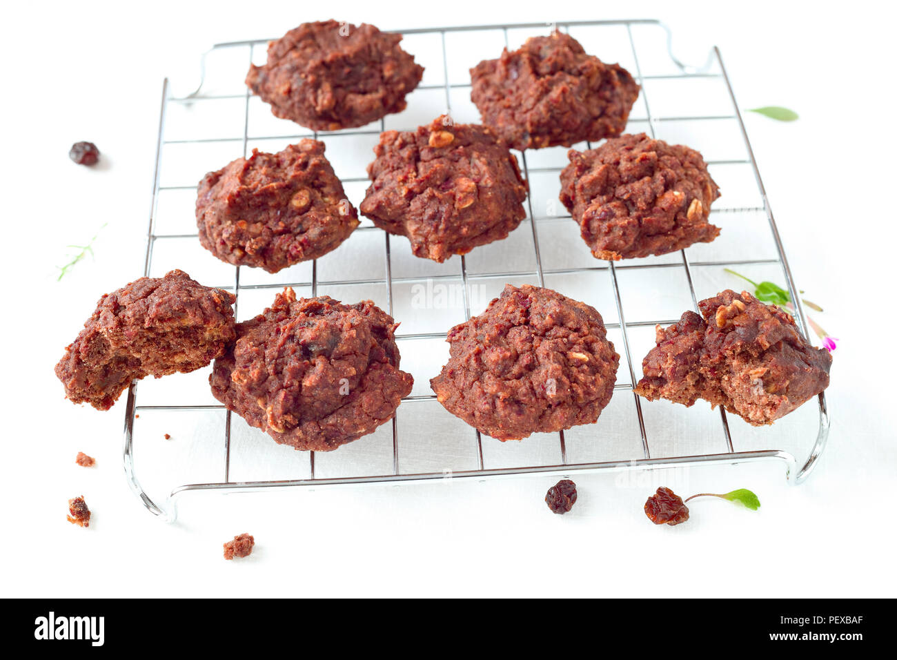 Chocolate Kidney Bean Cookies Stock Photo - Alamy