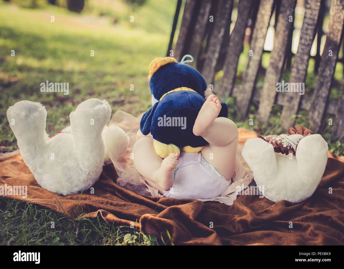 Boy and playing dolls hi-res stock photography and images - Alamy