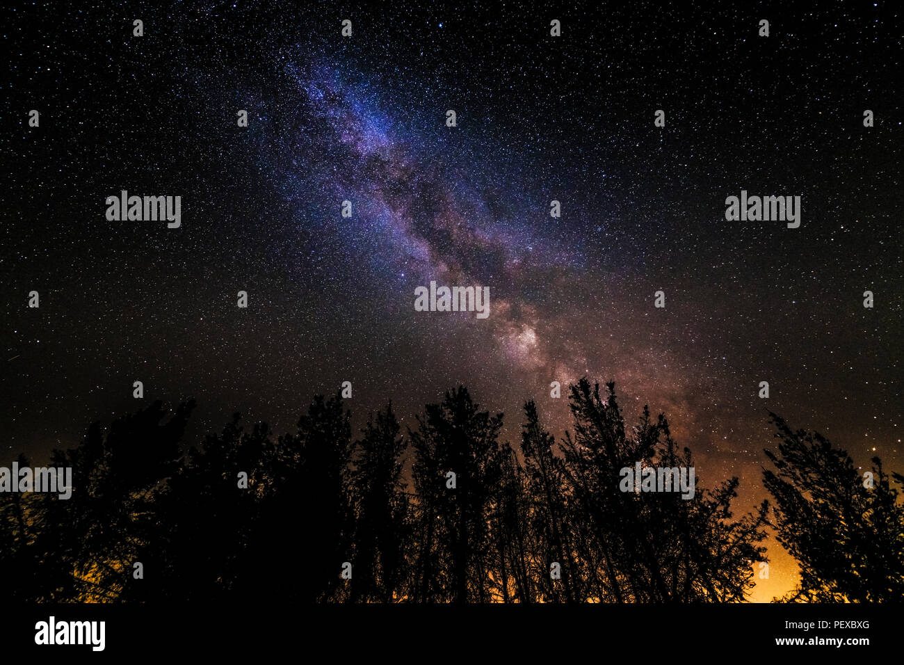 The Milky Way over Rose Valley, Los Padres National Forest, California ...