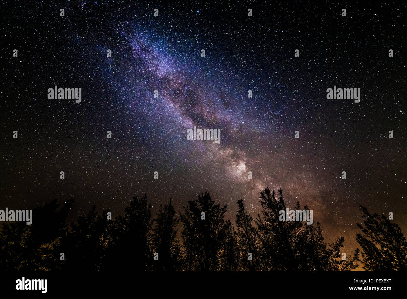 The Milky Way over Rose Valley, Los Padres National Forest, California ...