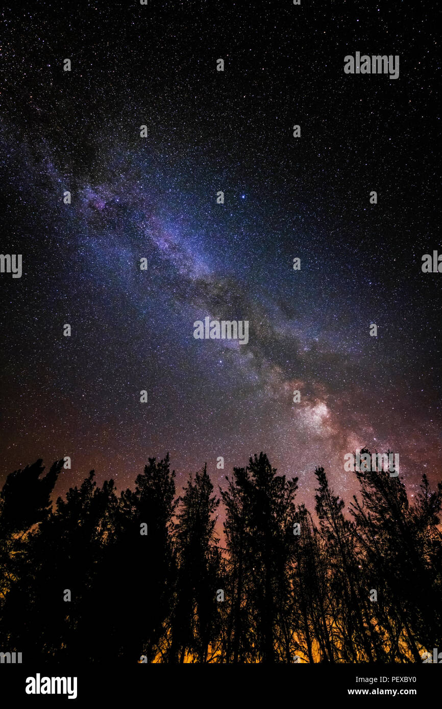 The Milky Way over Rose Valley, Los Padres National Forest, California ...
