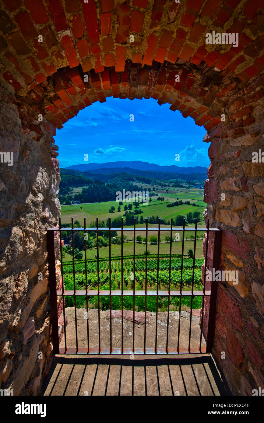 3D Castle Window Stock Photo - Alamy