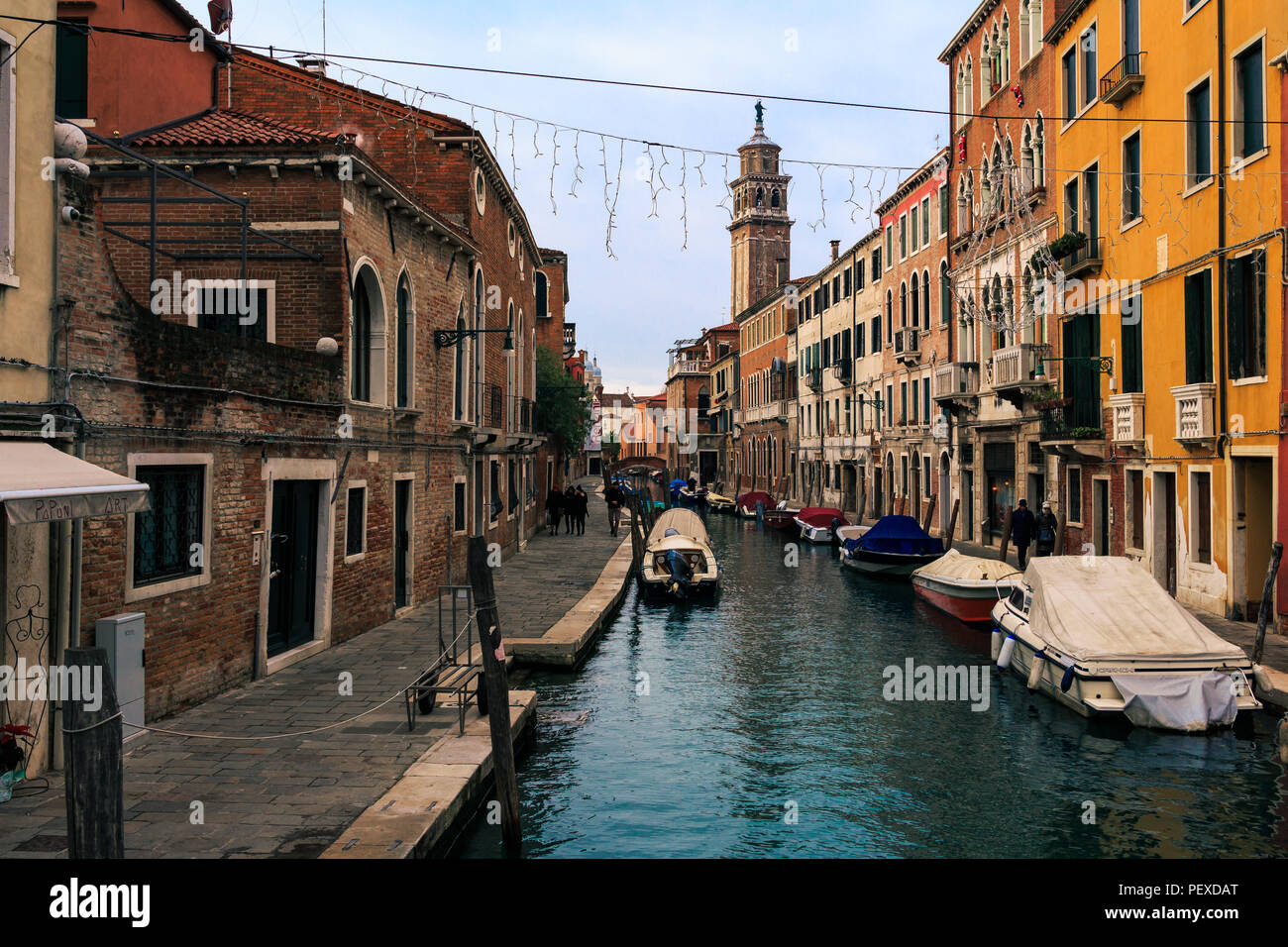 Canal cityscape in Venice Italy Stock Photo - Alamy