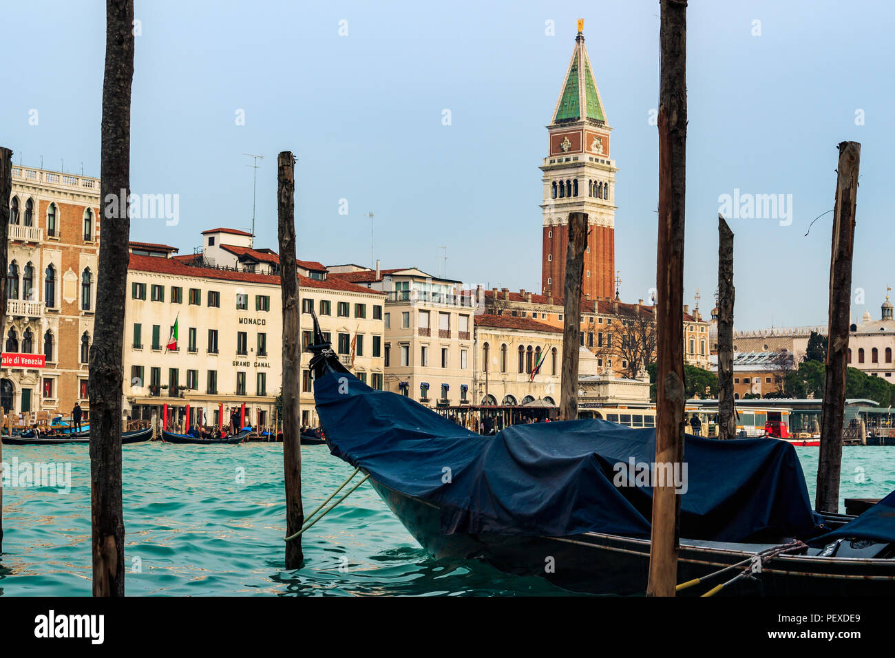 Traditional Gondola and San Marco Cathedral In Venice Stock Photo - Alamy