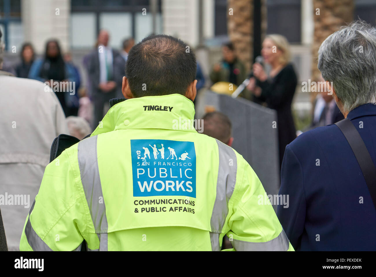 Ribbon cutting ceremony, Masonic corridor and plaza overhaul Stock ...