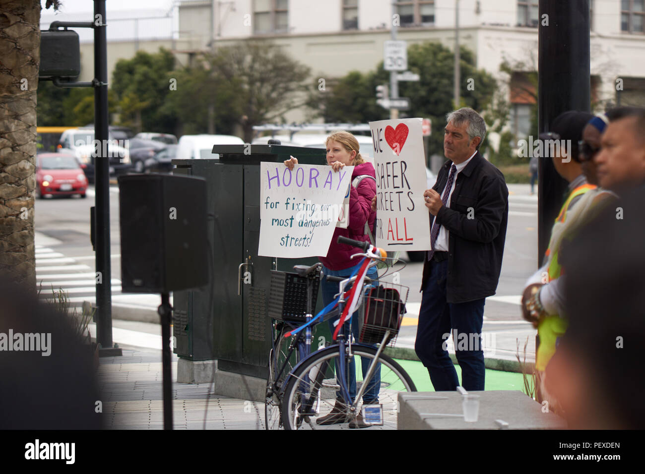 Ribbon cutting ceremony, Masonic corridor and plaza overhaul Stock ...