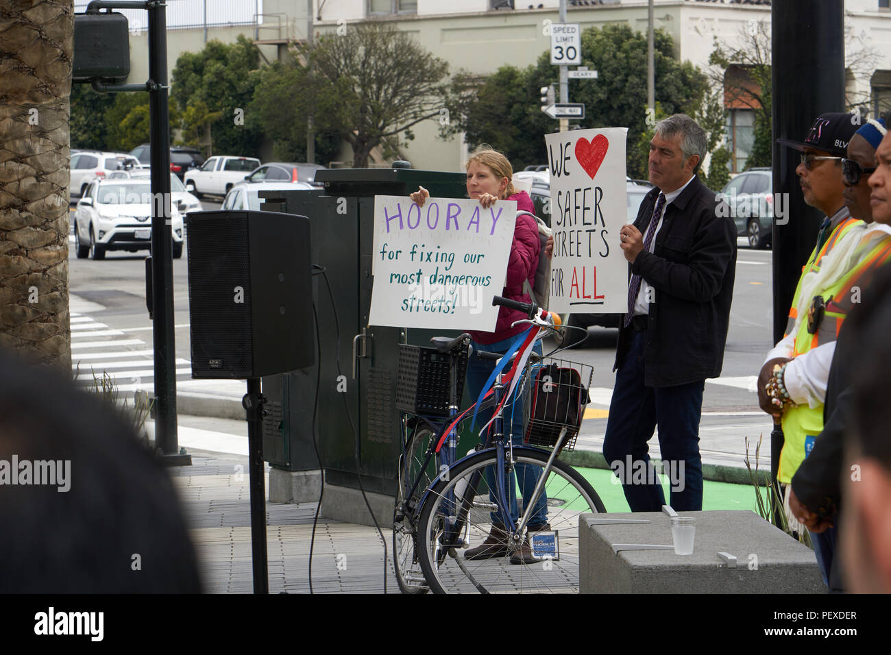 Ribbon cutting ceremony, Masonic corridor and plaza overhaul Stock ...