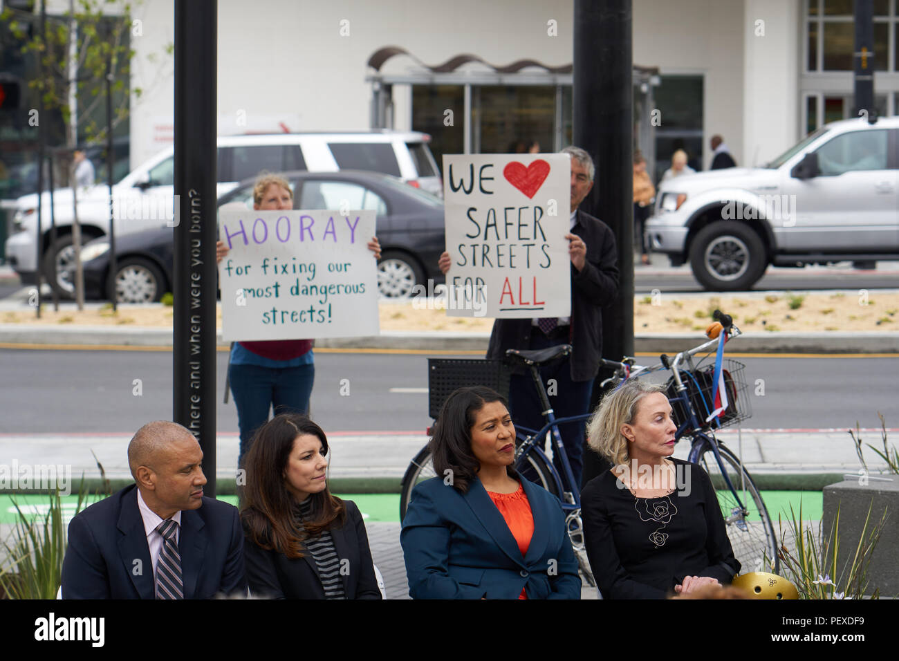 Ribbon cutting ceremony, Masonic corridor and plaza overhaul Stock ...