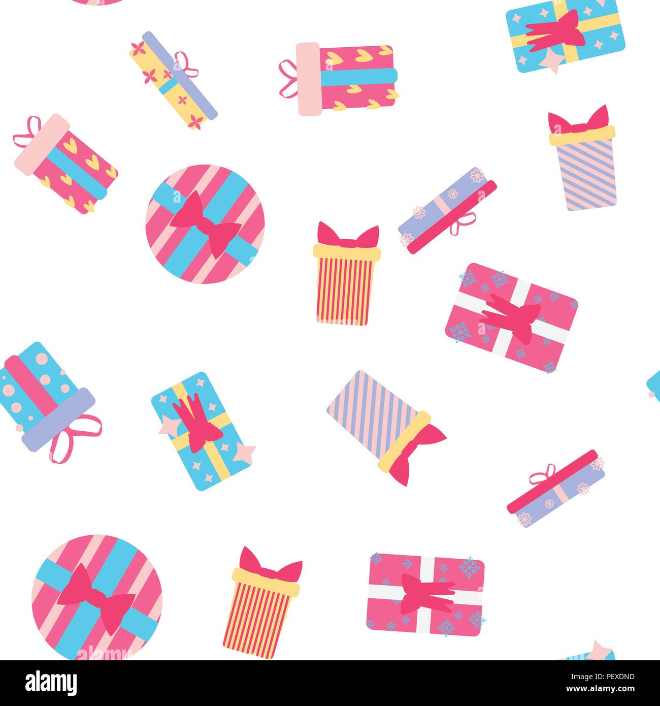 Cute party presents seamless pattern. vector illustration Stock Vector ...