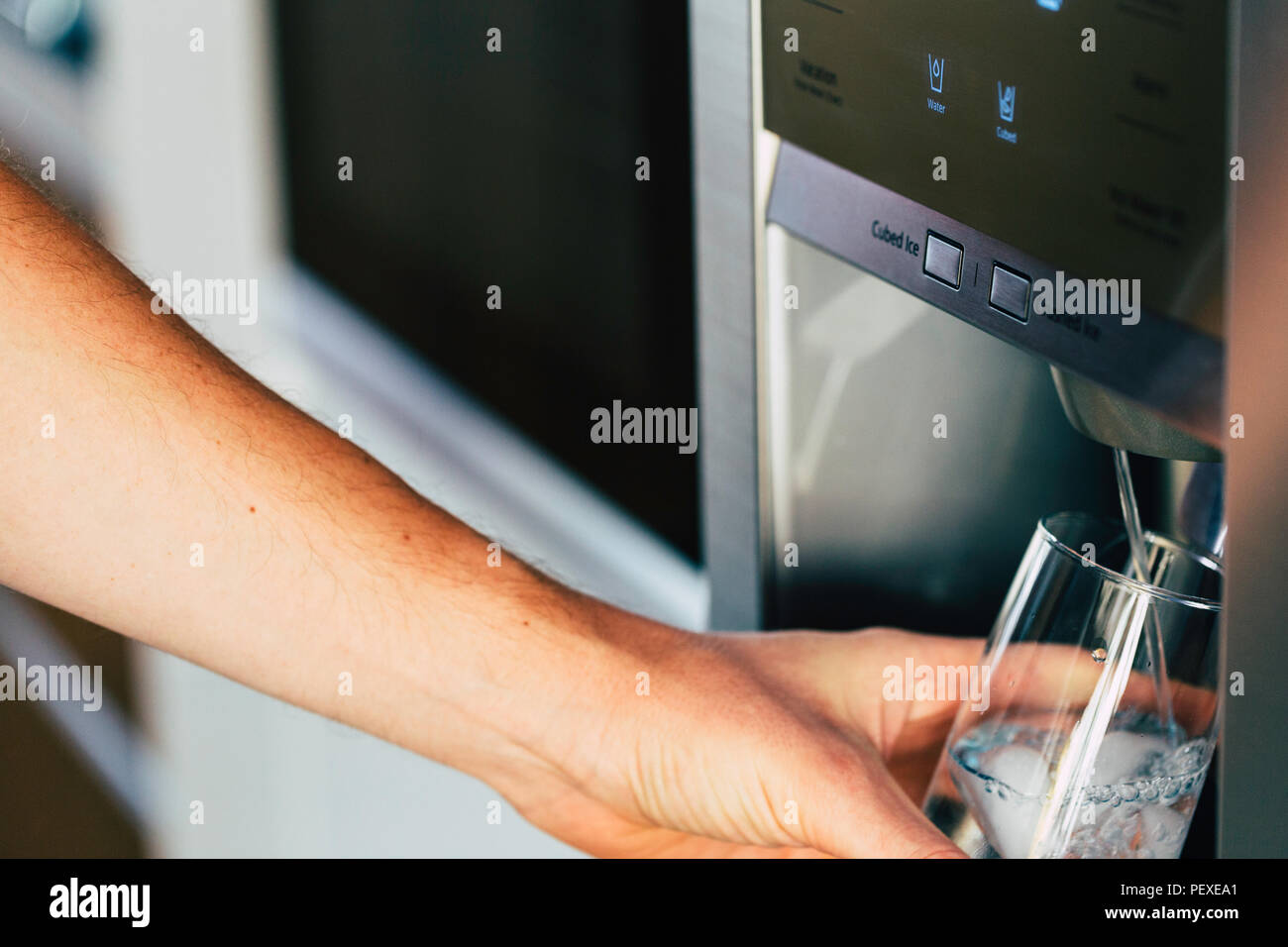 Man getting into cold water hi-res stock photography and images - Alamy
