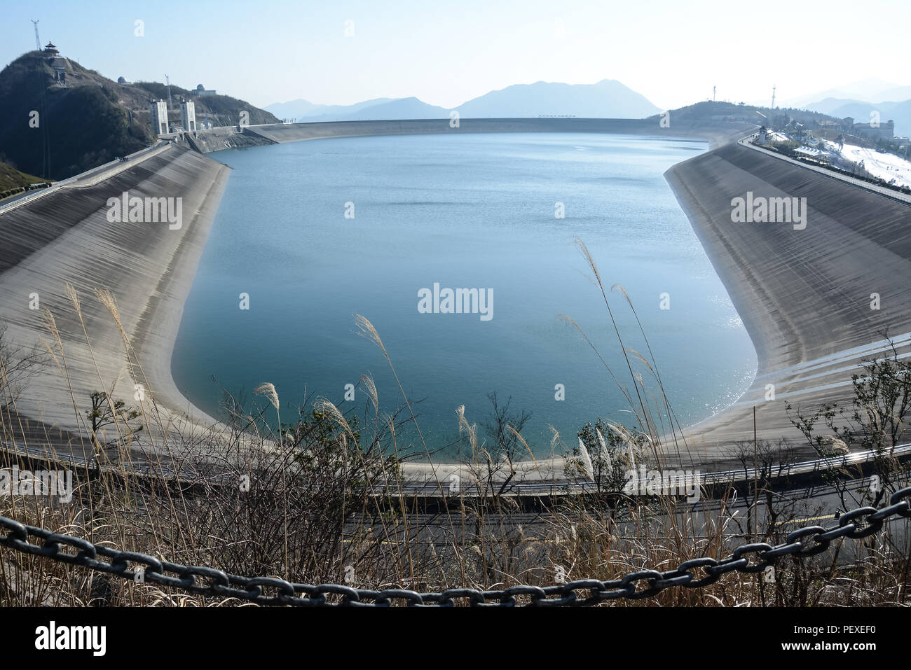 View of Water Storage Basin Stock Photo - Alamy