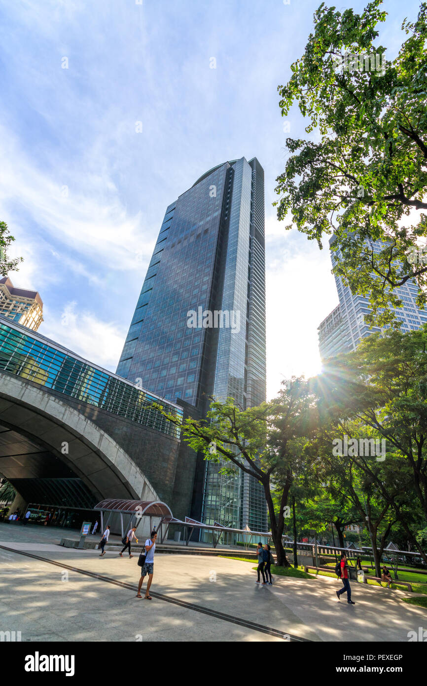 Makati, Philippines - July 30, 2018: Ayala Triangle Gardens Stock Photo ...