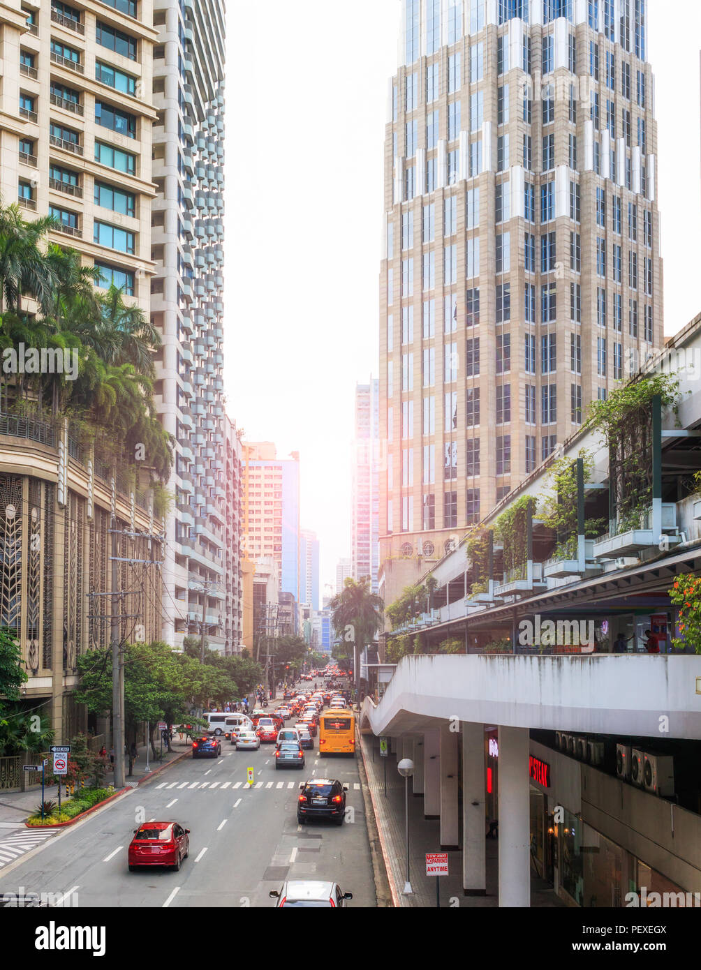 Makati, Philippines - July 30, 2018: Makati Central Business District ...