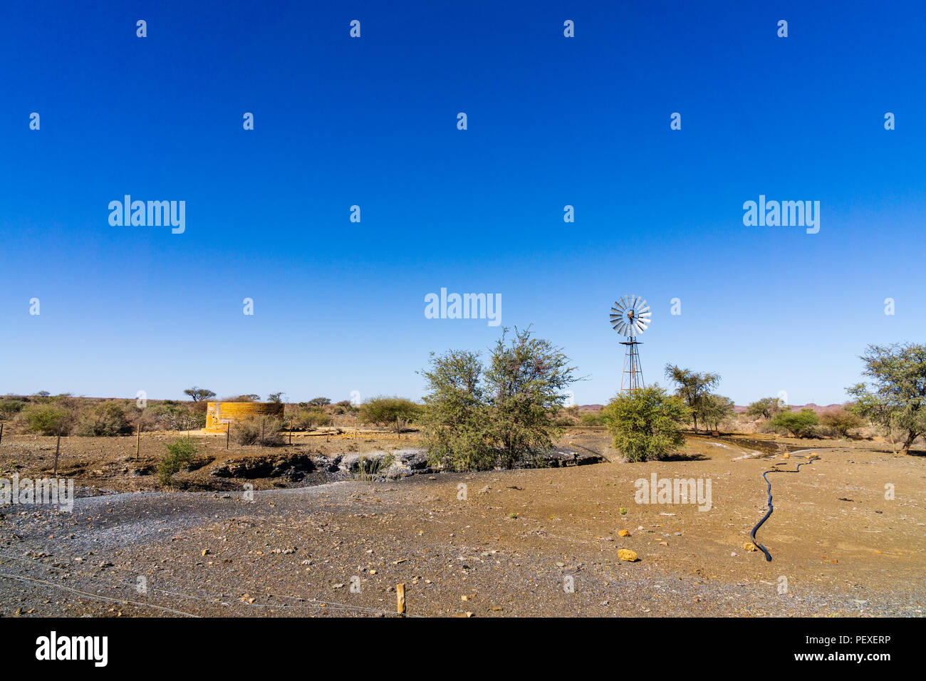 Karoo sky with windmill hi-res stock photography and images - Alamy