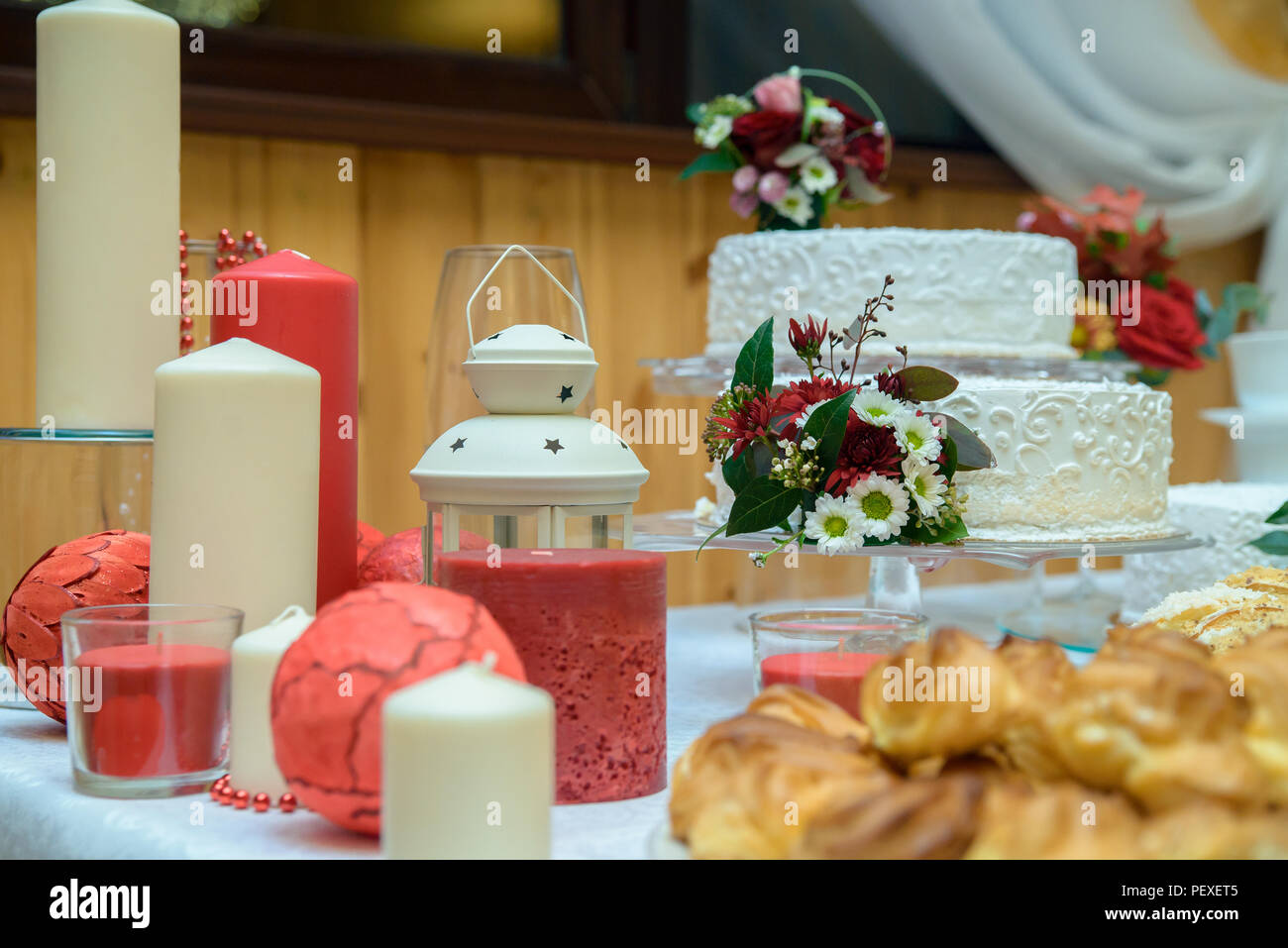 Very tasty desserts at festive evenings Stock Photo - Alamy