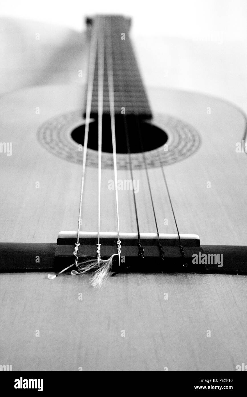 Spanish flamenco guitar traditional Black and White Stock Photos ...
