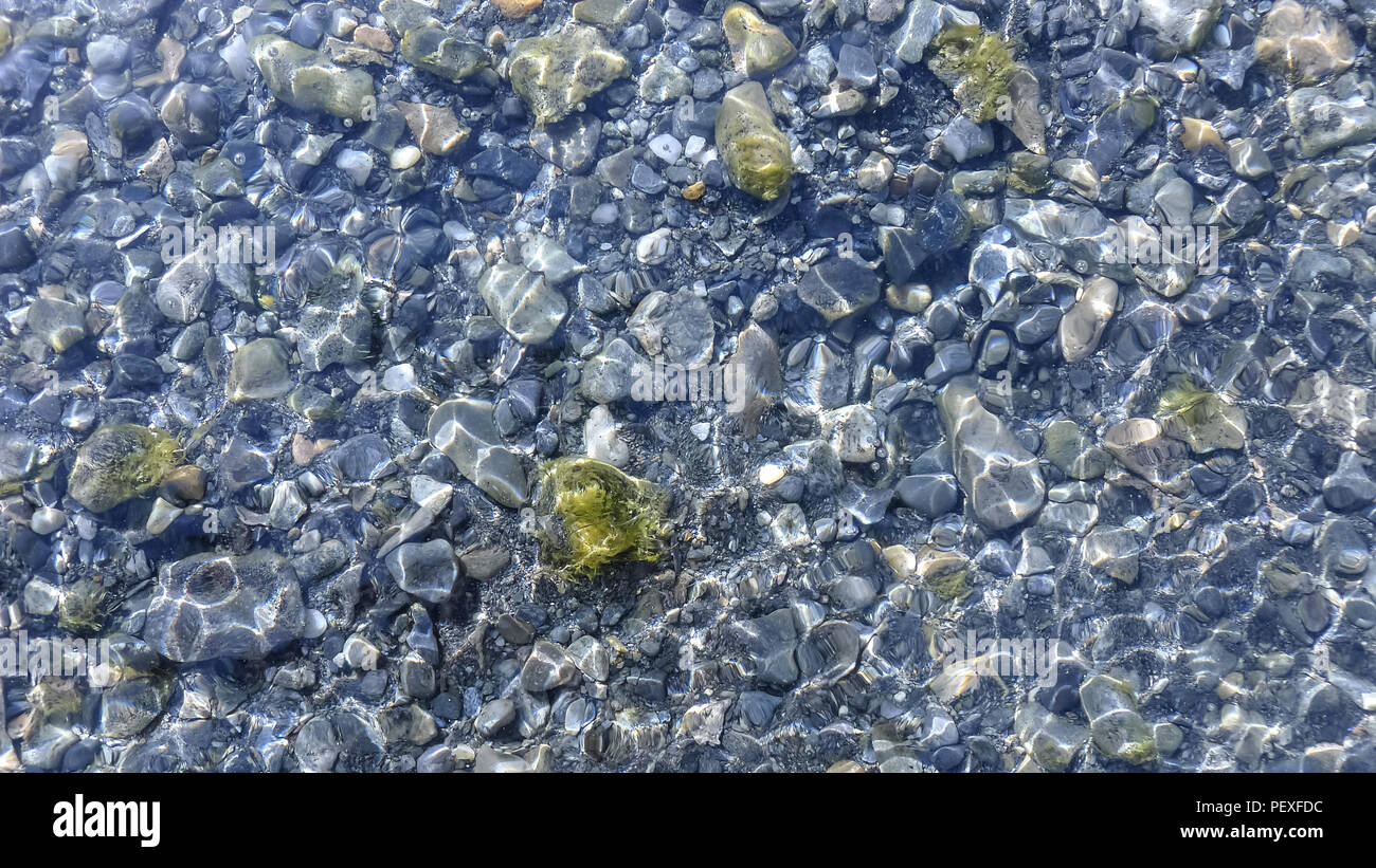 Glossy Stones in a Crystal Clear River Stock Photo - Alamy