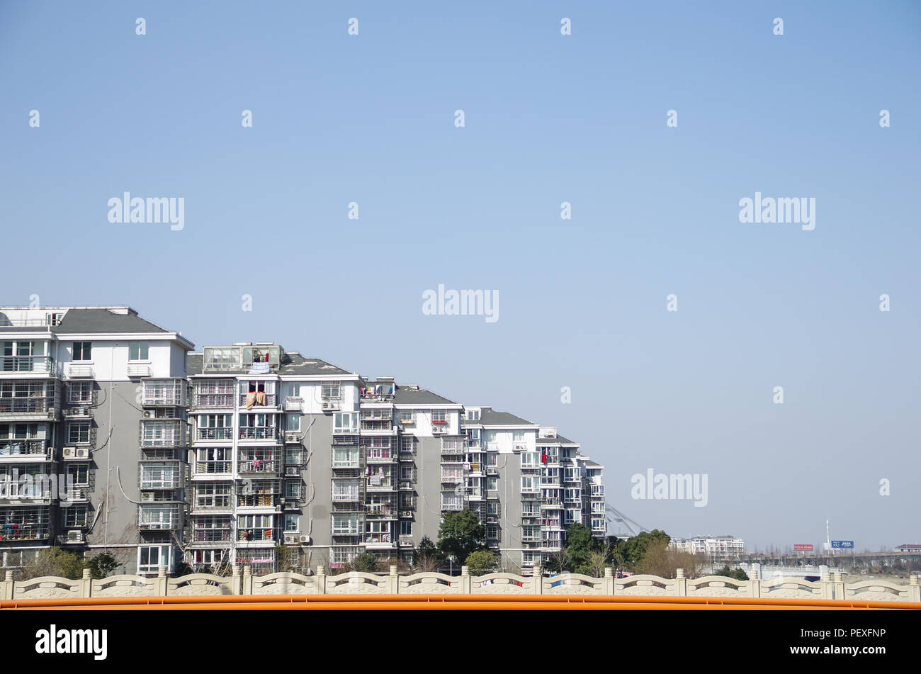 Chinese Apartment Building Living Space Urban City Environment Stock ...