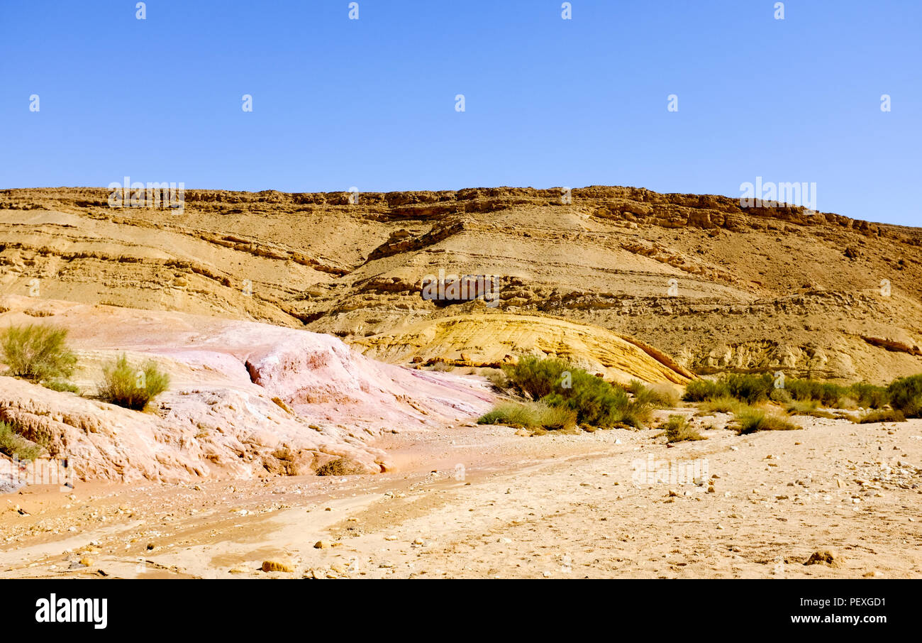 Scenic view of a canyon in Negev Desert . Israel Stock Photo - Alamy
