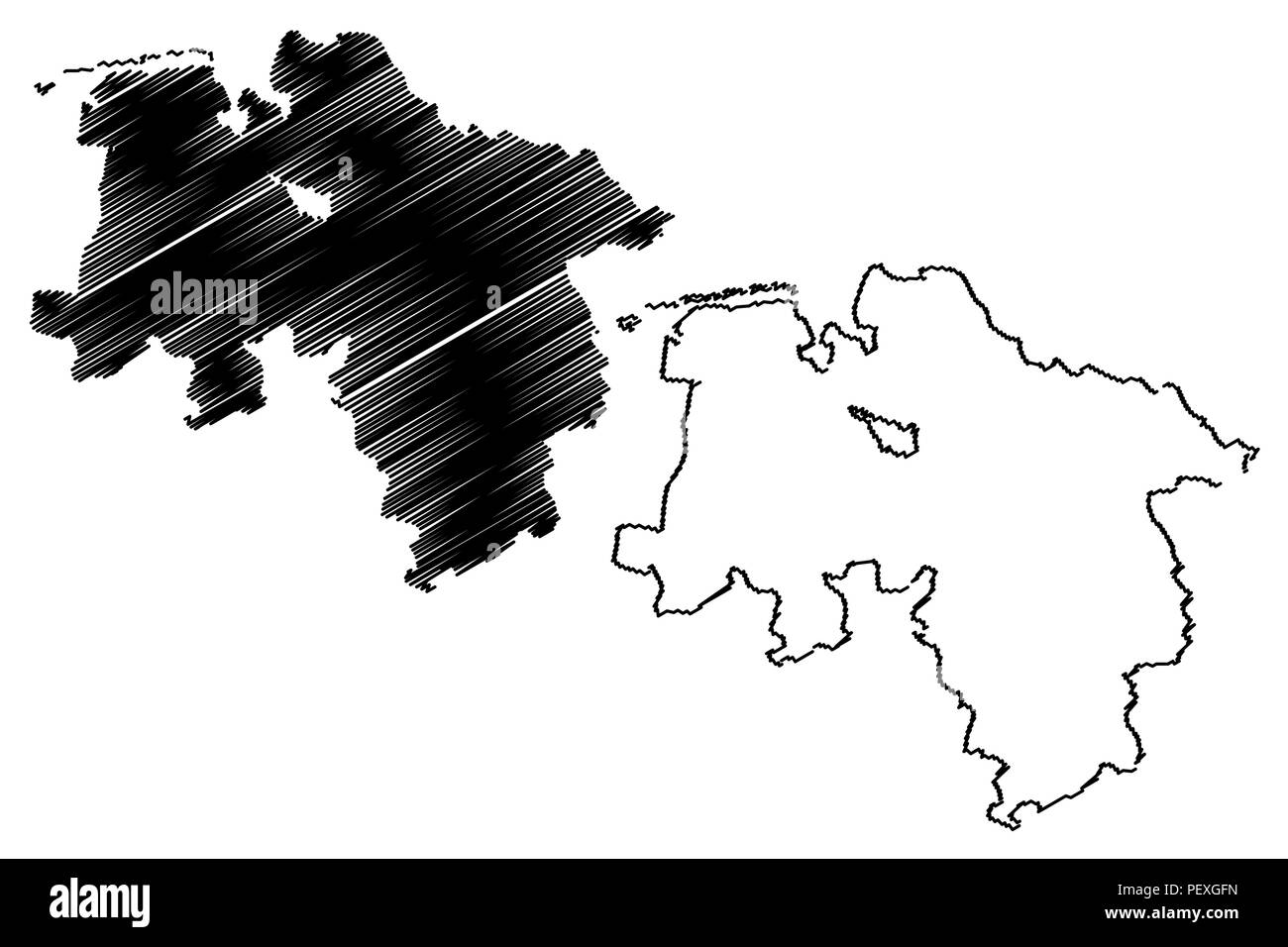 Vintage hanover map Black and White Stock Photos & Images - Alamy