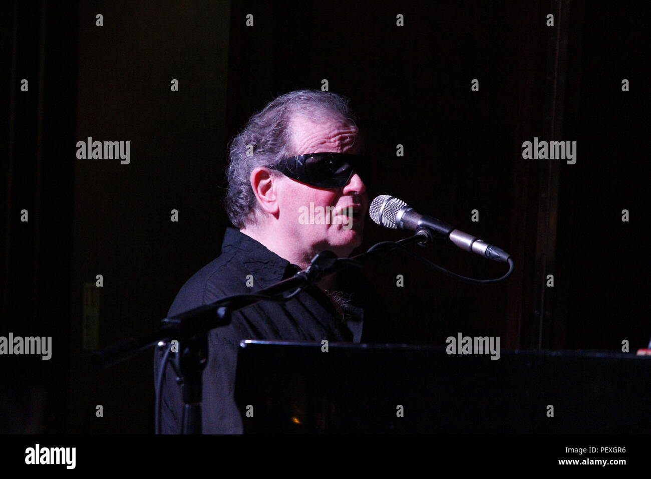 Keyboard player and singer Reg Webb at London's 606 Club Stock Photo ...