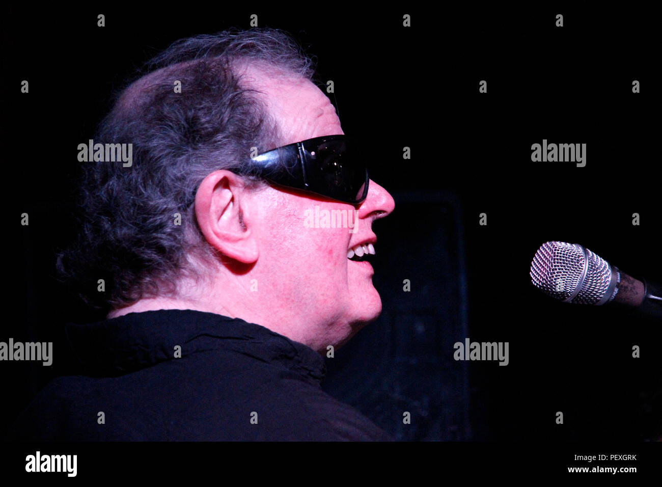 Keyboard player and singer Reg Webb at London's 606 Club Stock Photo ...
