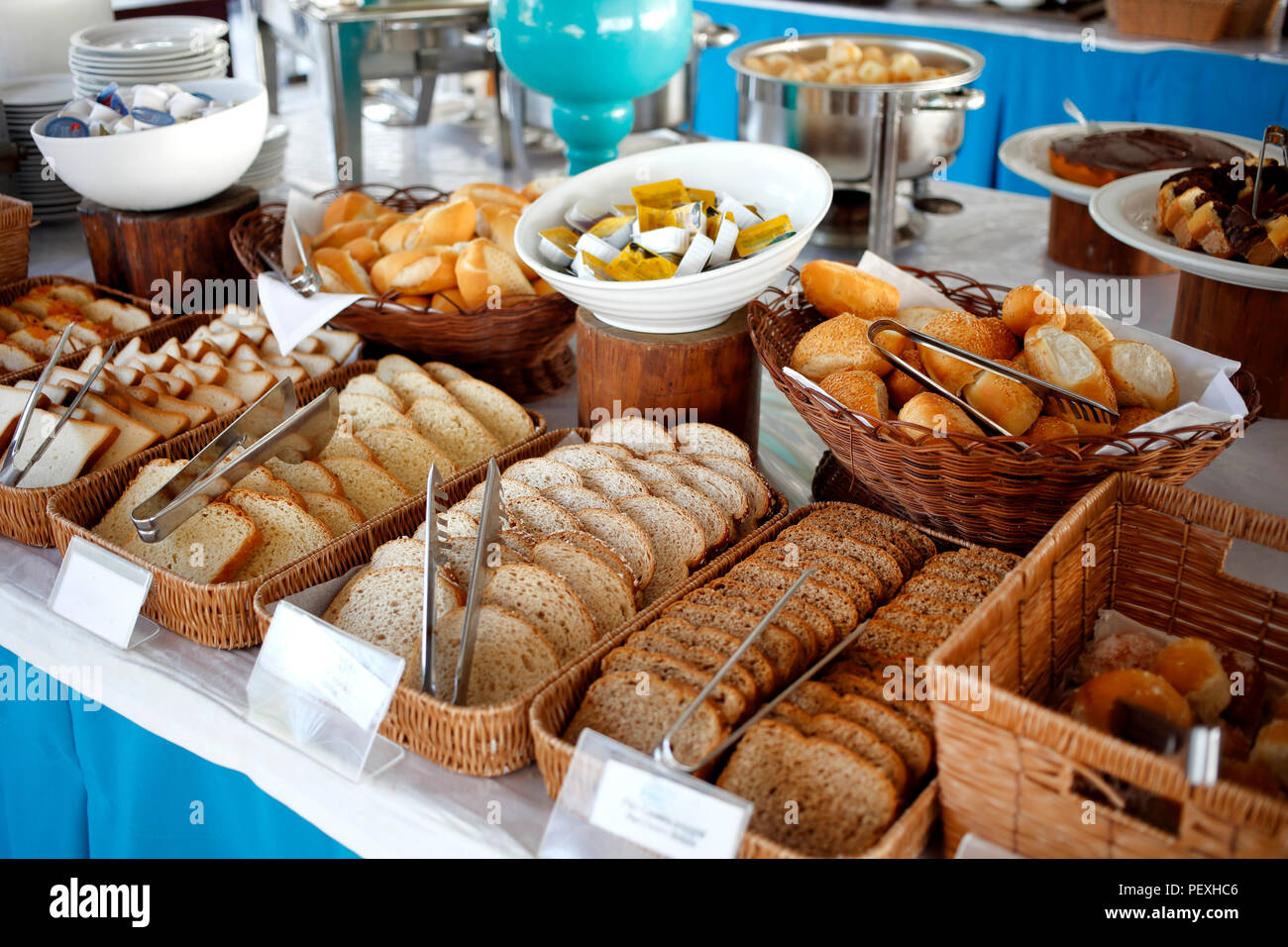 Breakfast at the hotel Stock Photo - Alamy