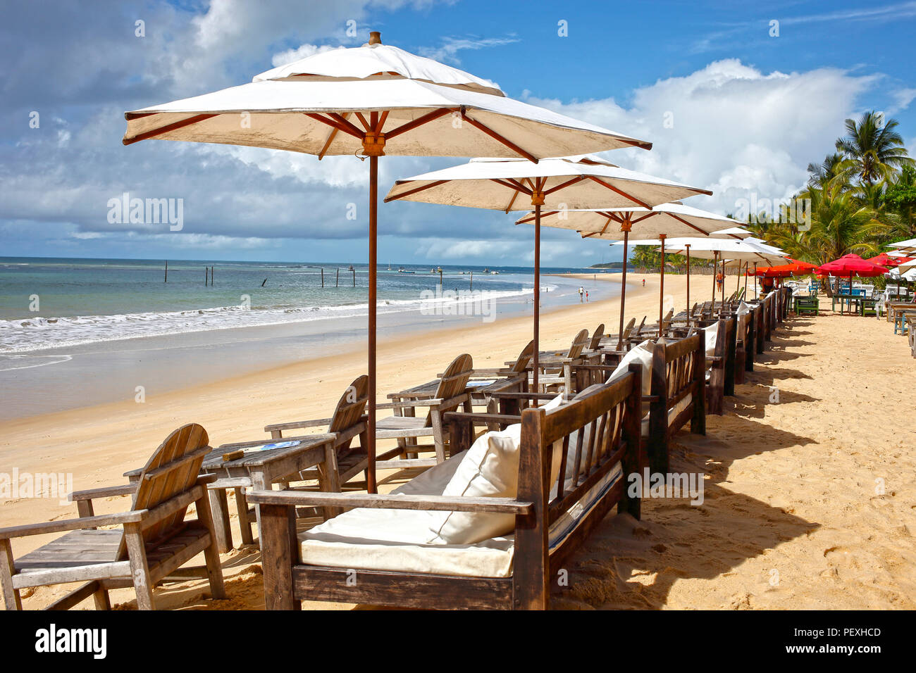Beach in Brazil, Bahia, Trancoso, Porto Seguro Stock Photo - Alamy