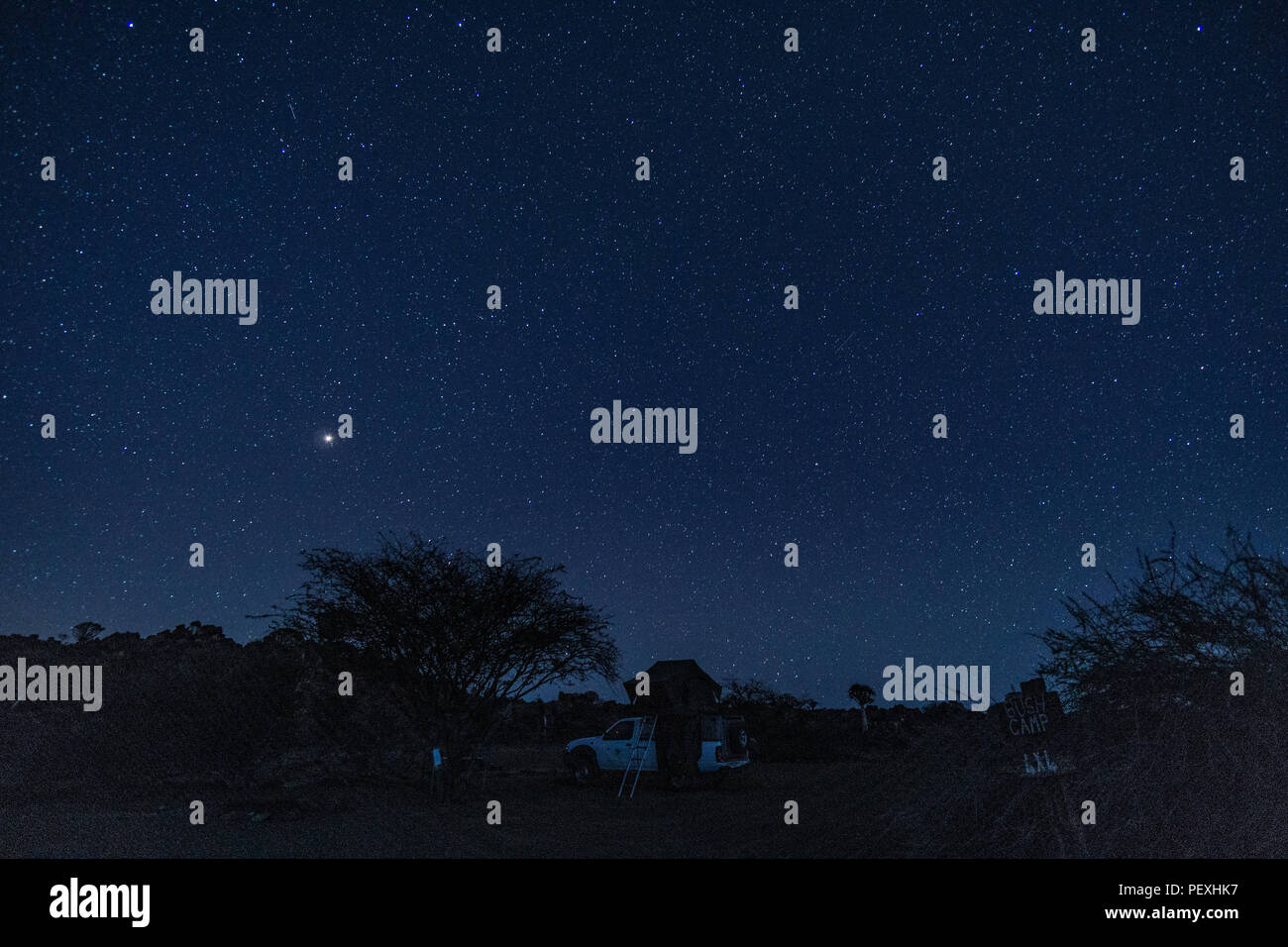 namibia desert stars at night clear sky Stock Photo - Alamy