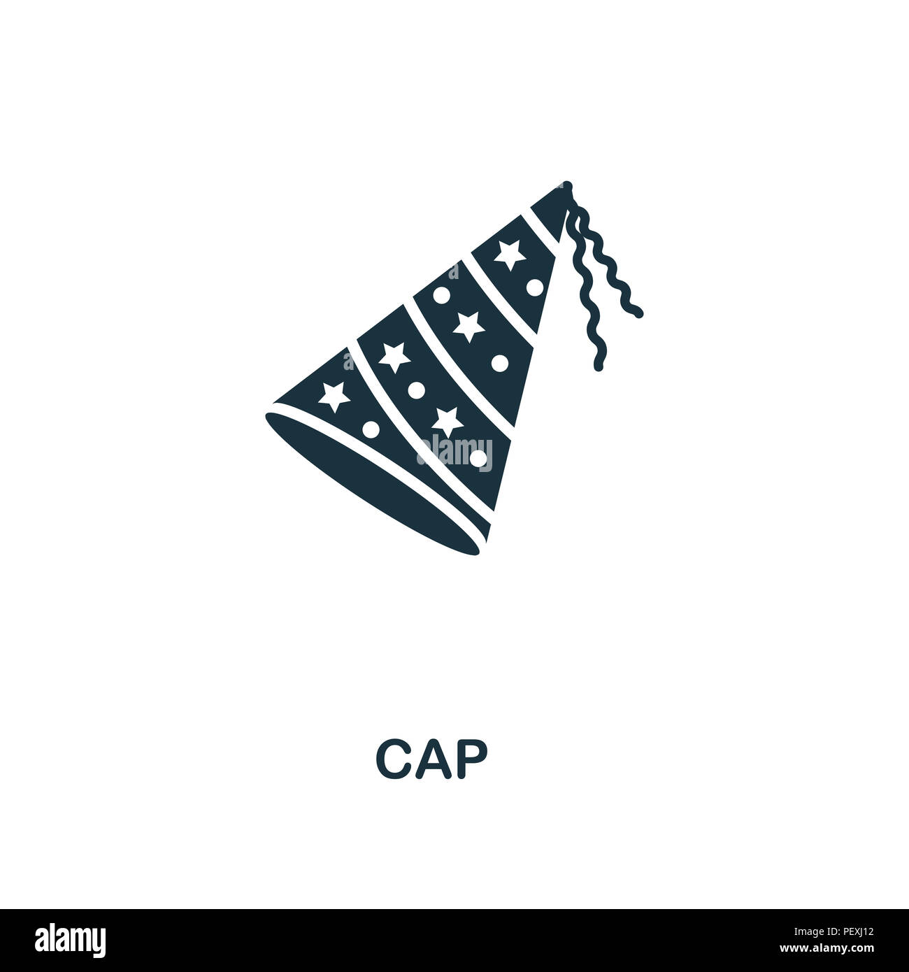 Cap creative icon. Simple element illustration. Cap concept symbol ...