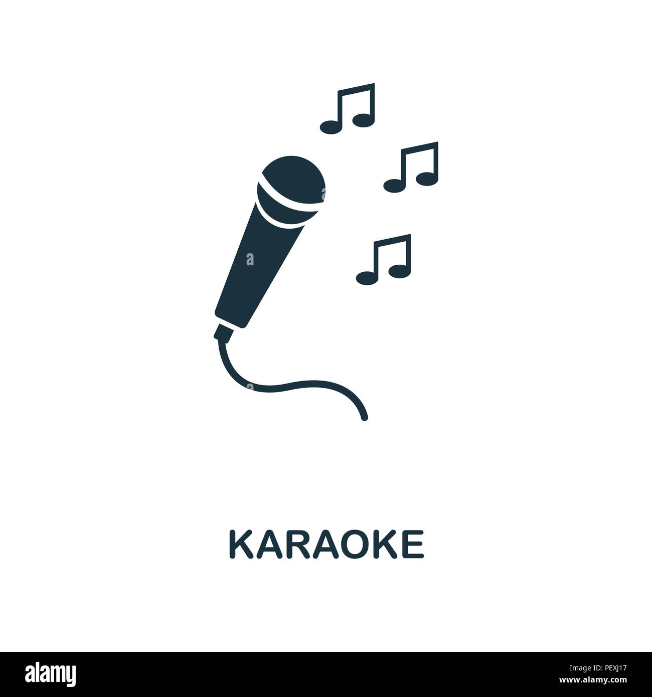 Karaoke creative icon. Simple element illustration. Karaoke concept ...