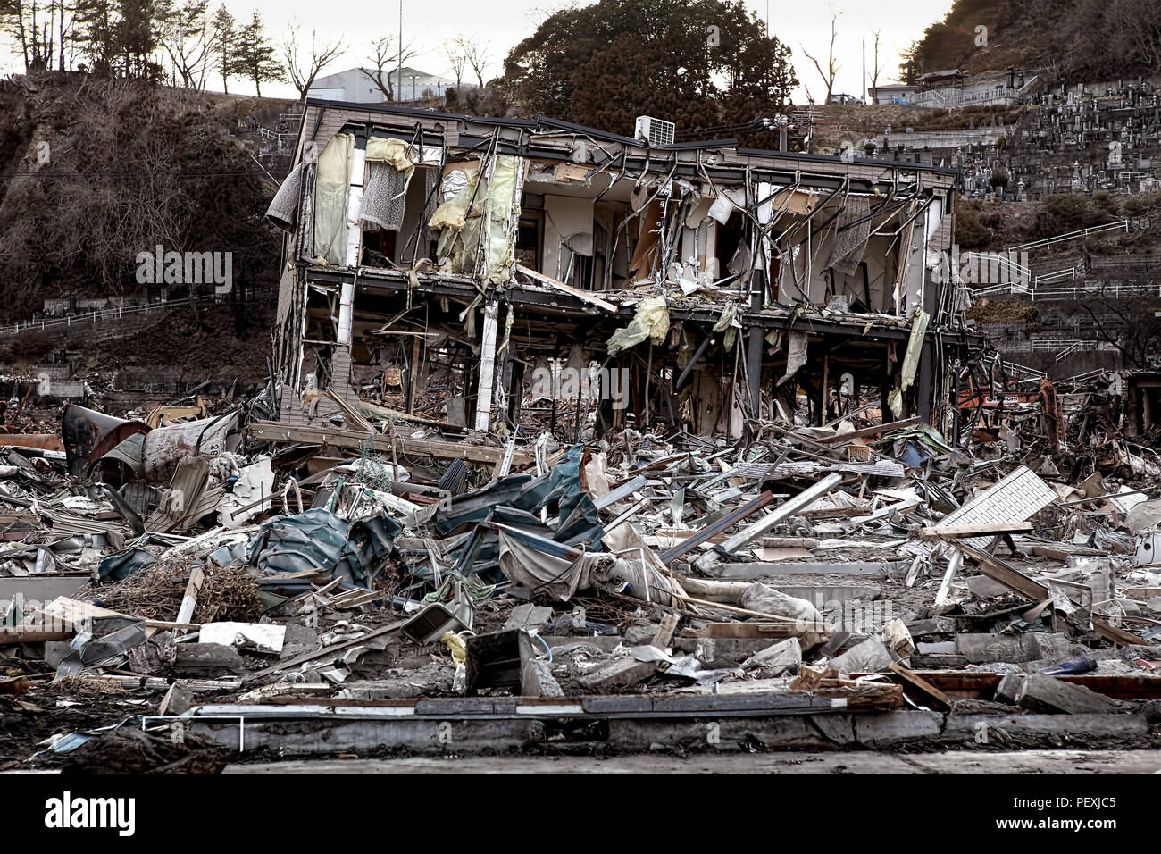 Tsunami : 04/30/2011 Fukushima japan Stock Photo - Alamy