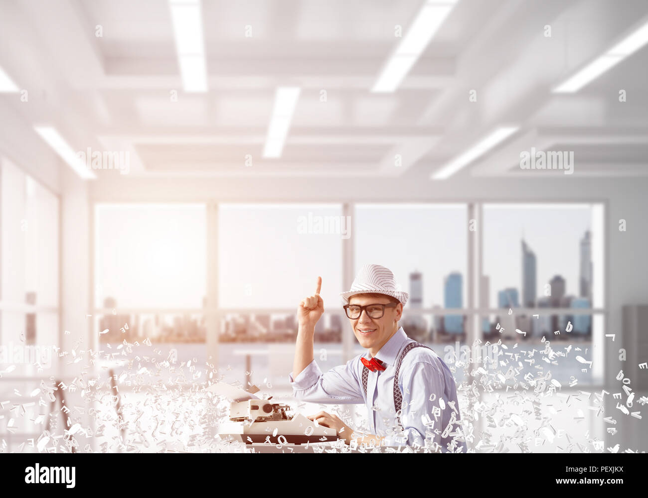 Creative inspiration of young writer Stock Photo - Alamy