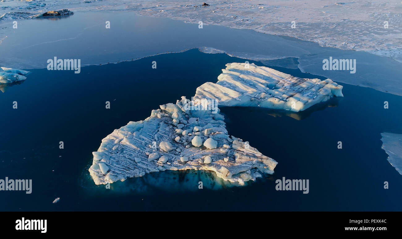 glacier and iceberg landscape Stock Photo - Alamy