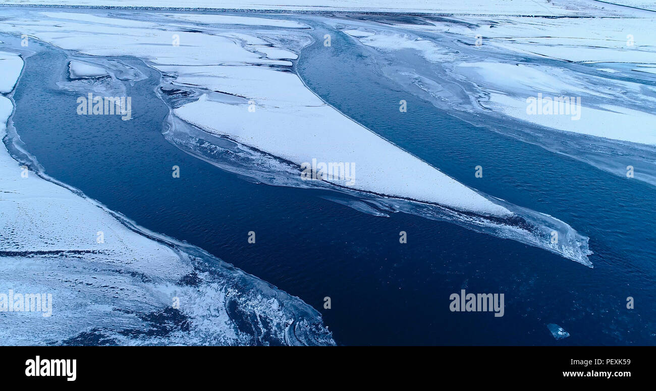 river in aerial view Stock Photo - Alamy