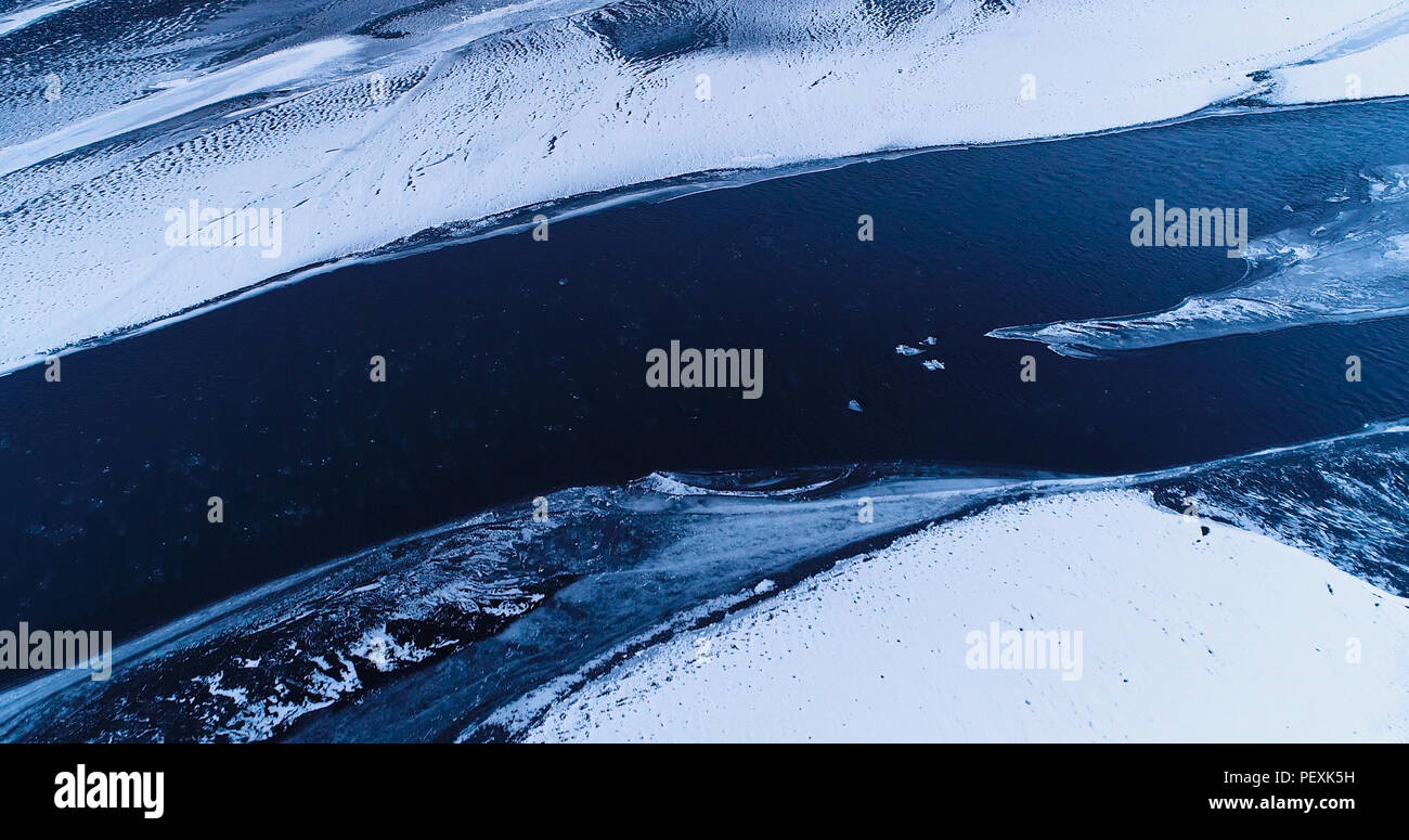 river in aerial view Stock Photo - Alamy