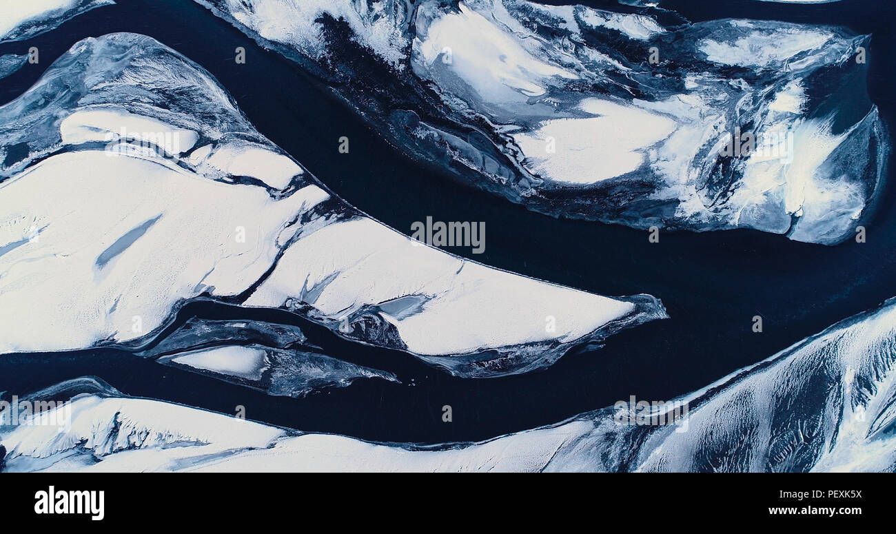 river in aerial view Stock Photo - Alamy