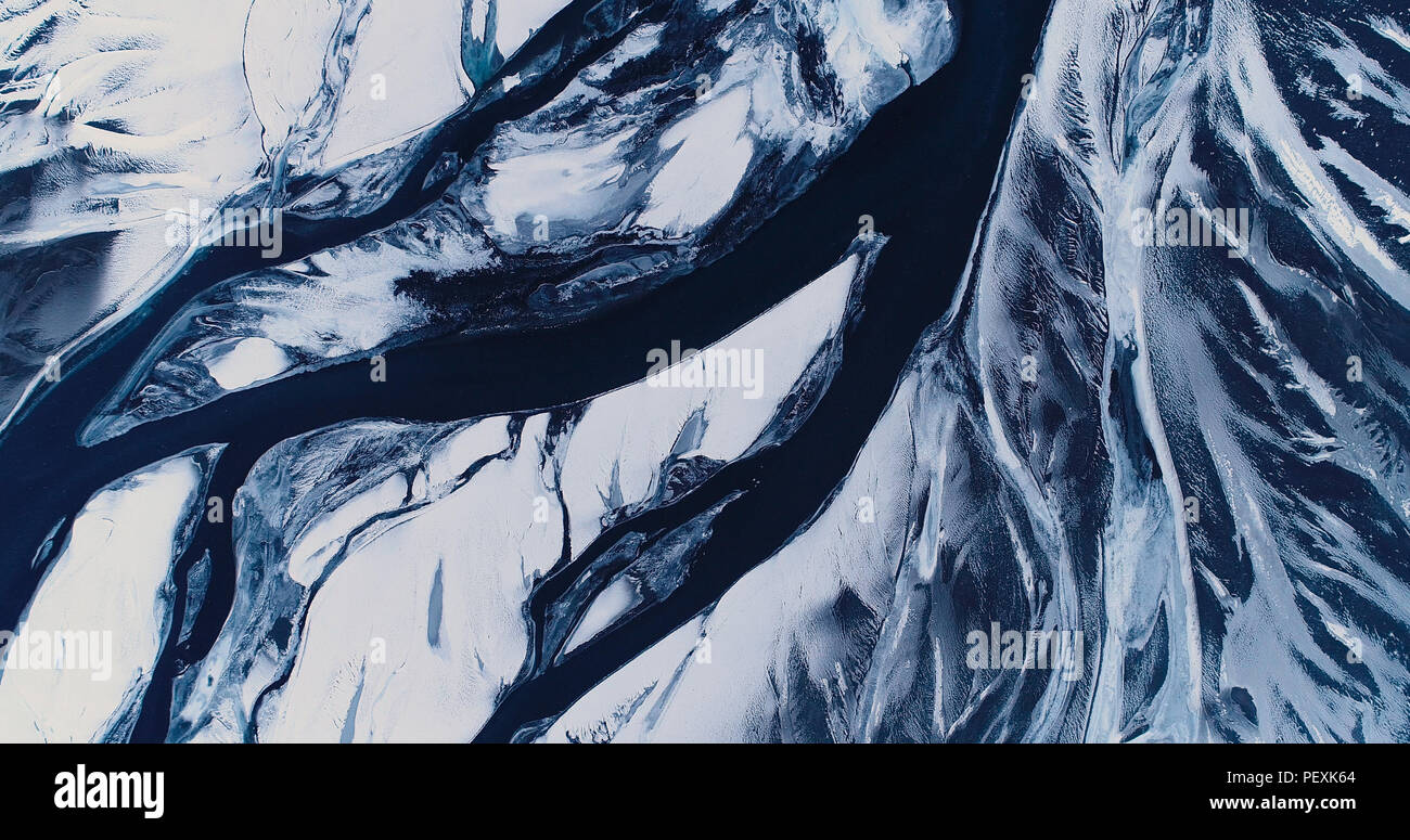 river in aerial view Stock Photo - Alamy