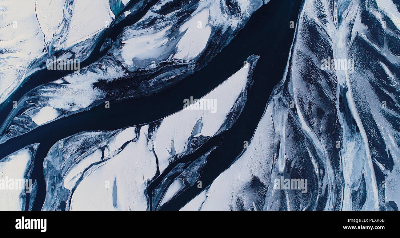 river in aerial view Stock Photo - Alamy