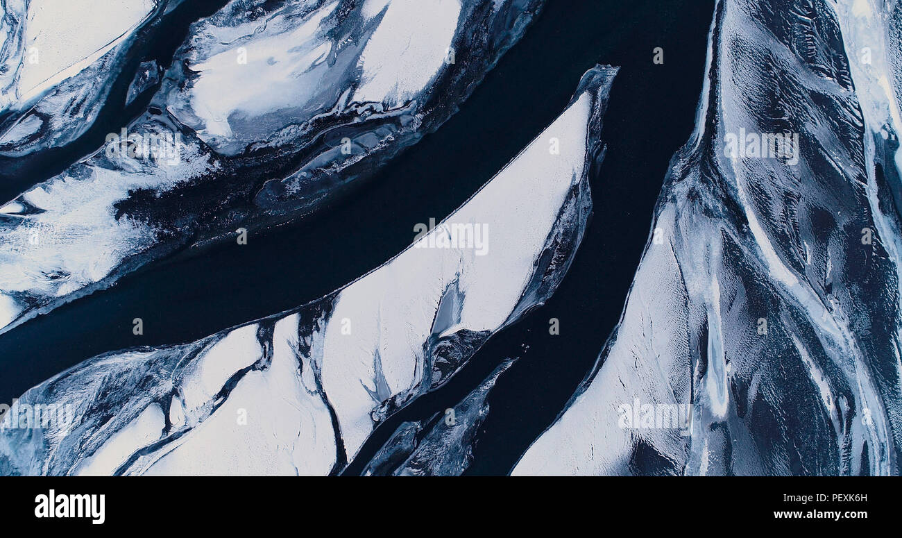 river in aerial view Stock Photo - Alamy