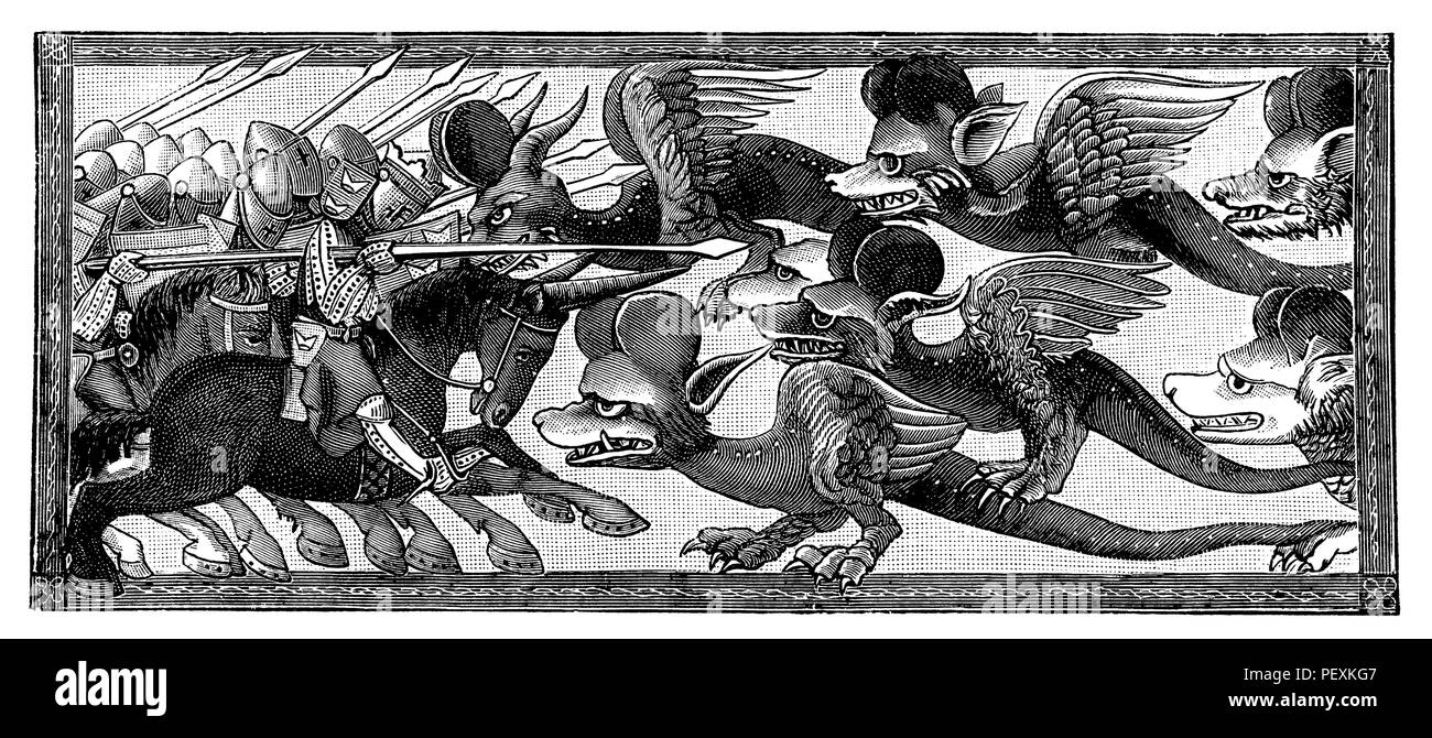From a depiction of the military campaigns of Alexander the Great from ...