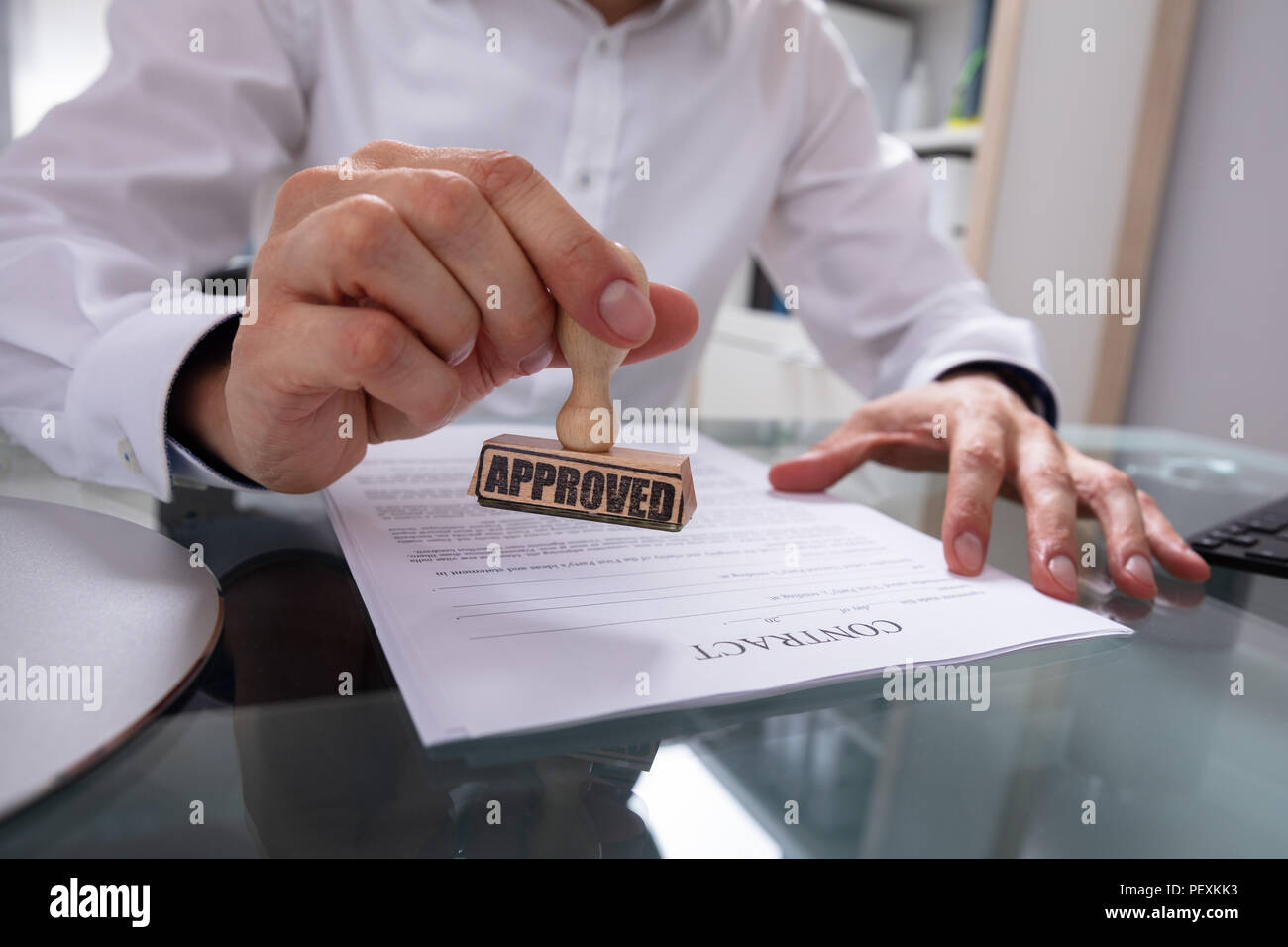 Transparent approved stamp hi-res stock photography and images - Alamy