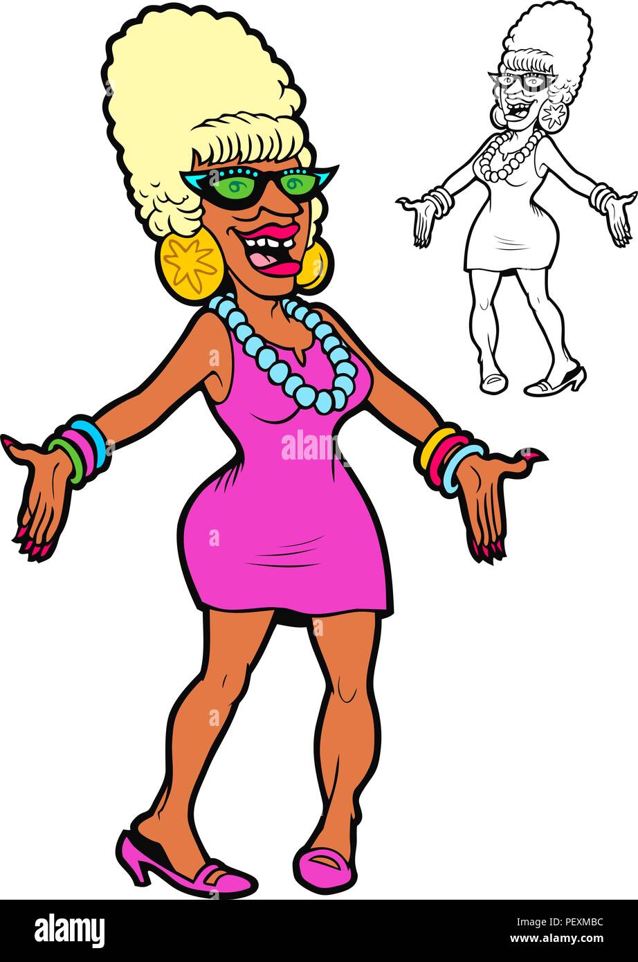 Cartoon loud woman High Resolution Stock Photography and Images - Alamy