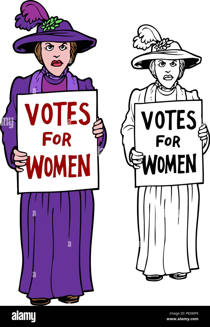 Suffrage Suffragette Stock Vector Images - Alamy