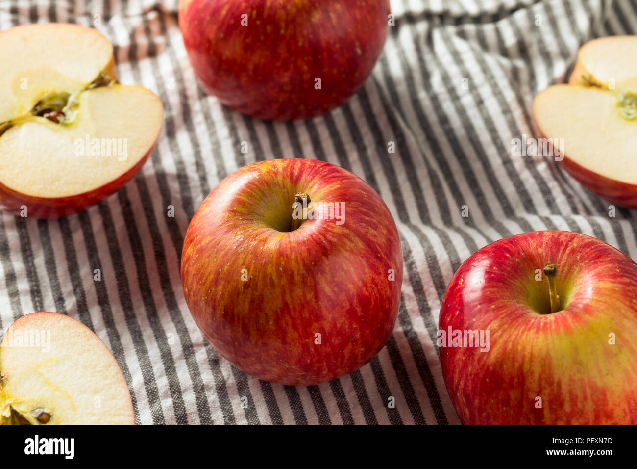 Raw Red Organic Kiku Apples Ready to Eat Stock Photo - Alamy
