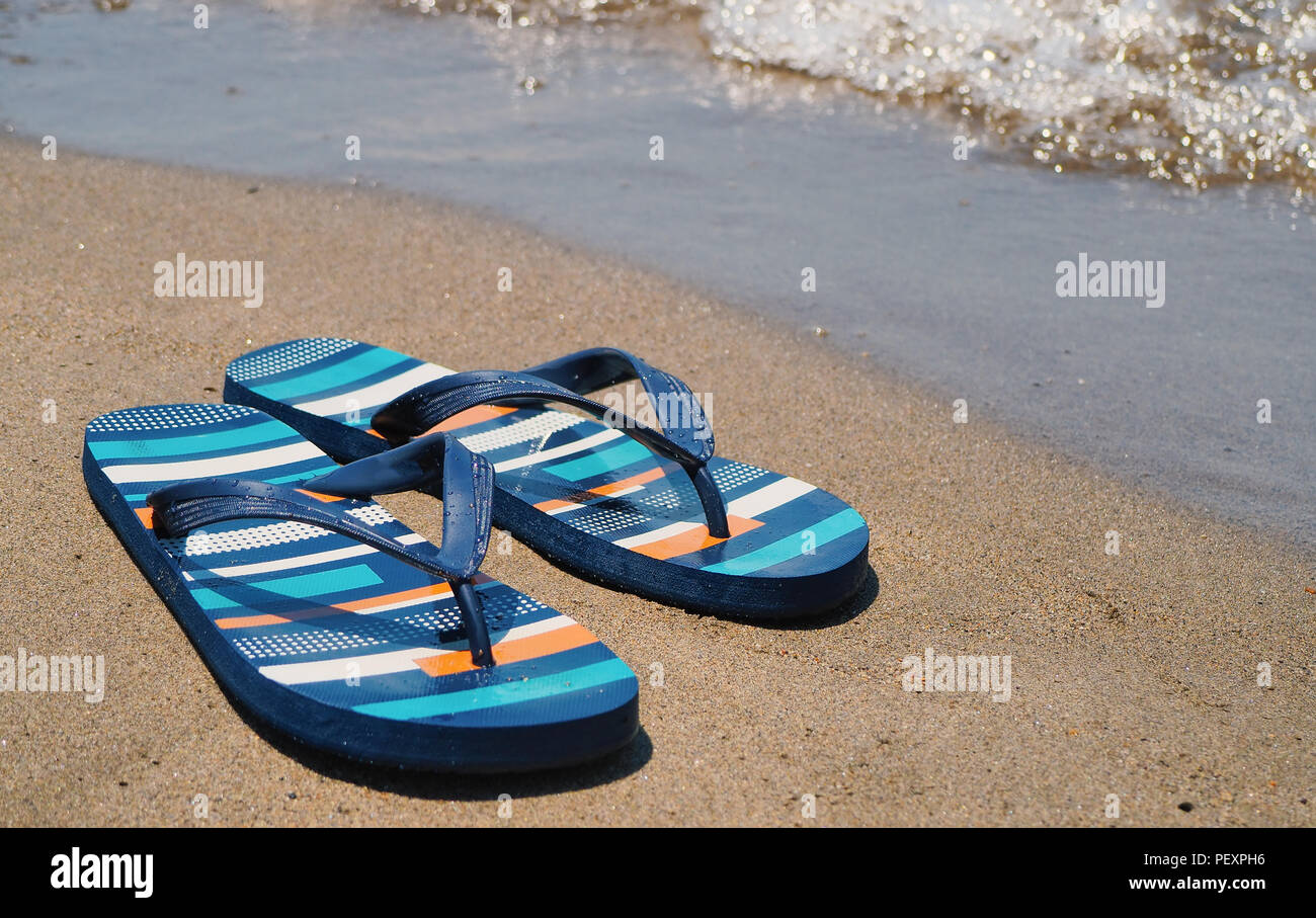 Sky blue slippers hi-res stock photography and images - Alamy